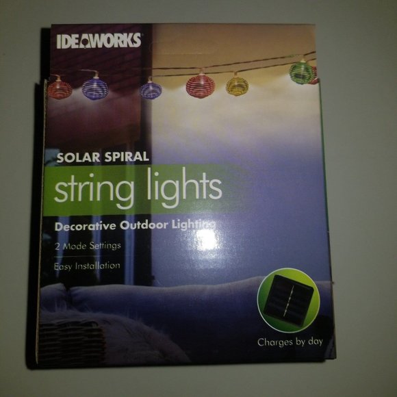 Ideaworks | Accents | Solar Spiral String Lights | Poshmark